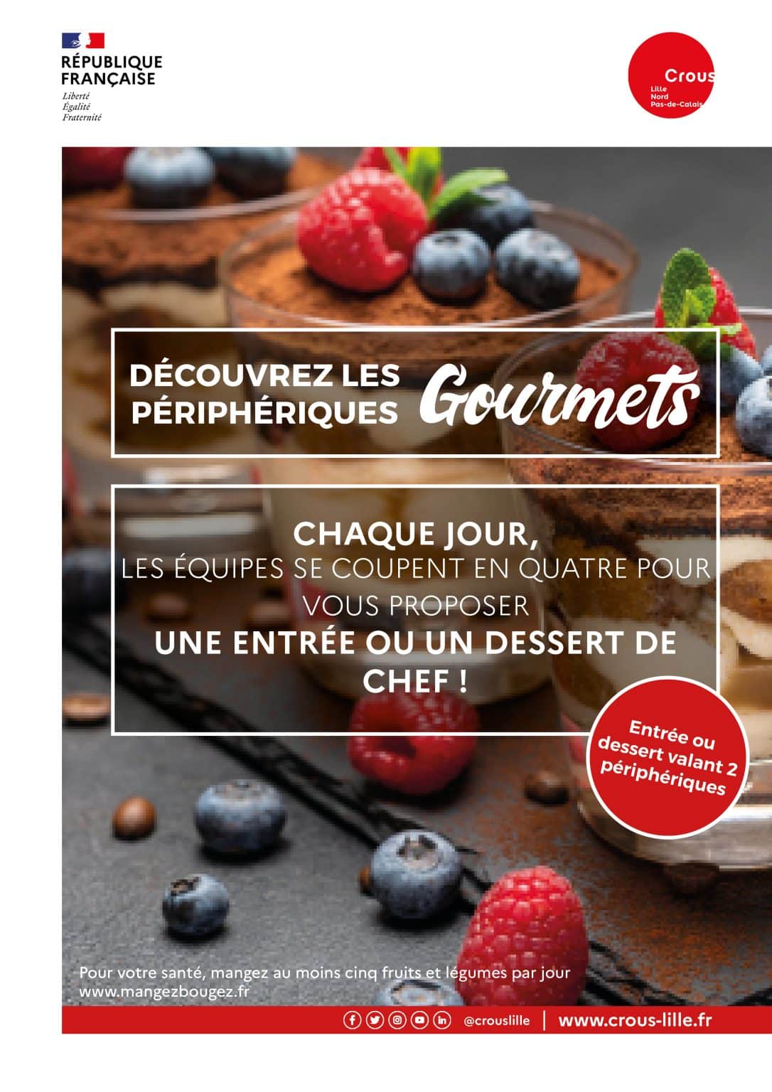 Qu'est-ce qu'on mange ? - Crous Lille Nord Pas-de-Calais